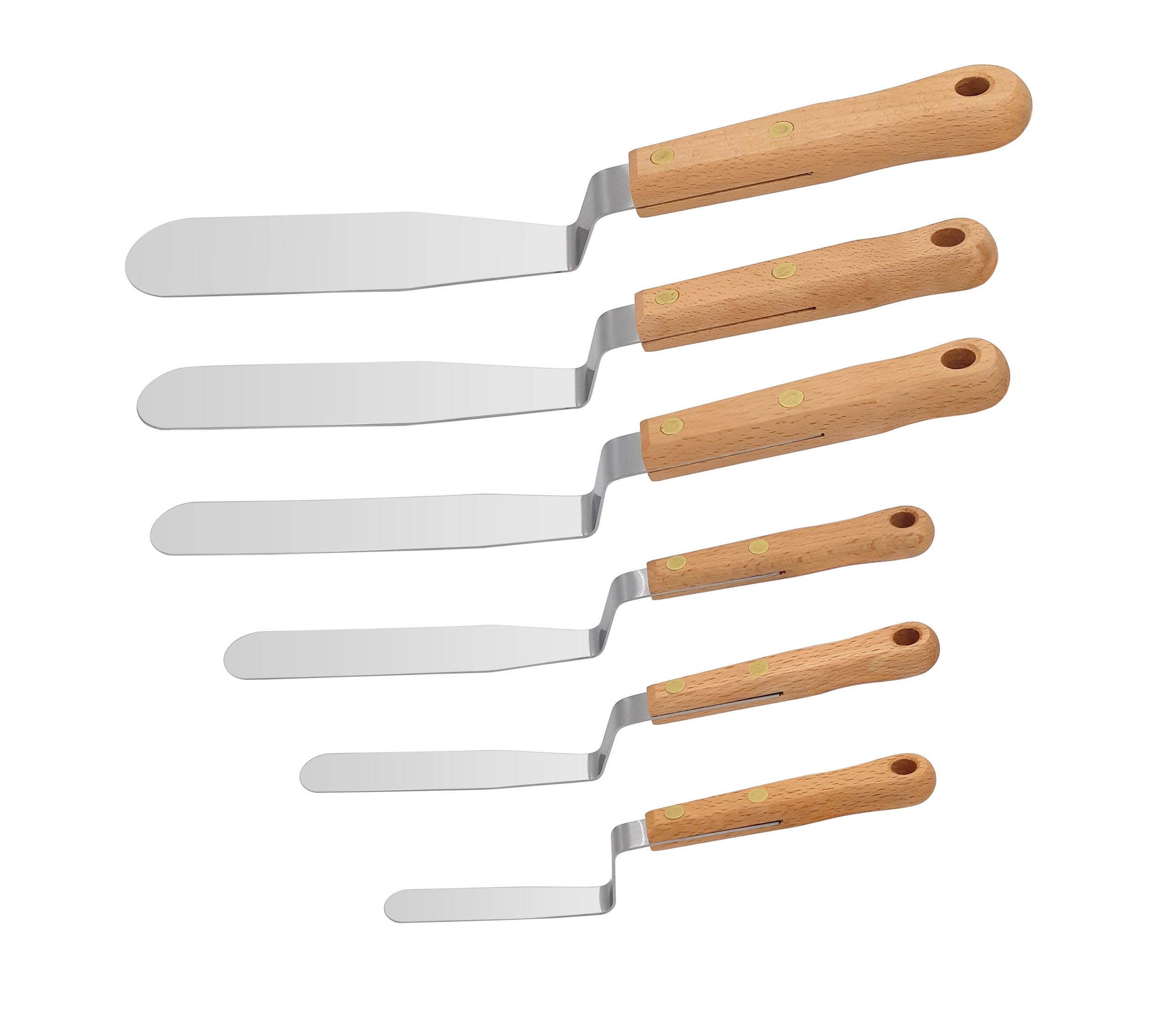 Bent caulking spatula - for a perfect caulking line